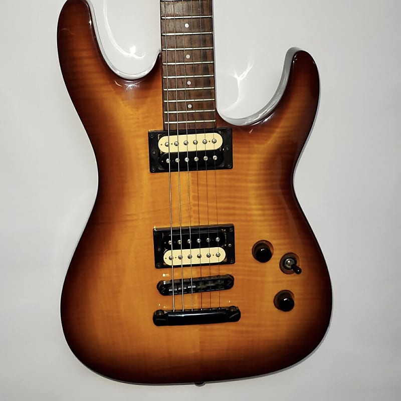 ESP LTD h-100 FM Sunburst flame maple top | Reverb