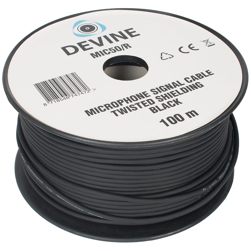 Devine MIC50/R 100m microphone cable (roll) | Reverb