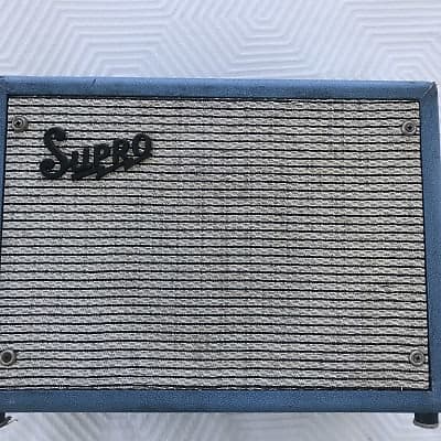 Supro Vintage Super Amp Model 1606 mid 60's - Trinidad blue | Reverb