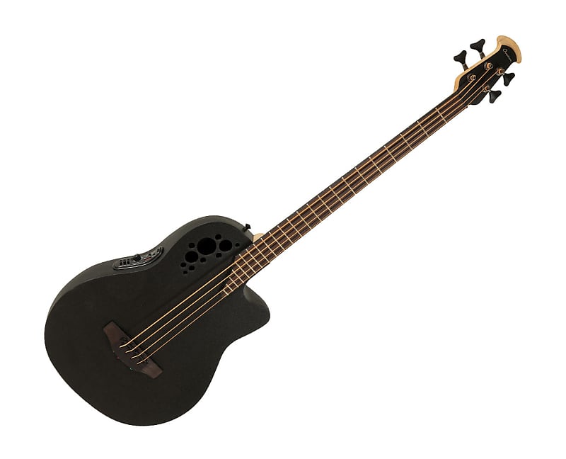 Ovation Pro Series Elite TX B778TX-5 A/E Bass Guitar - Black | Reverb