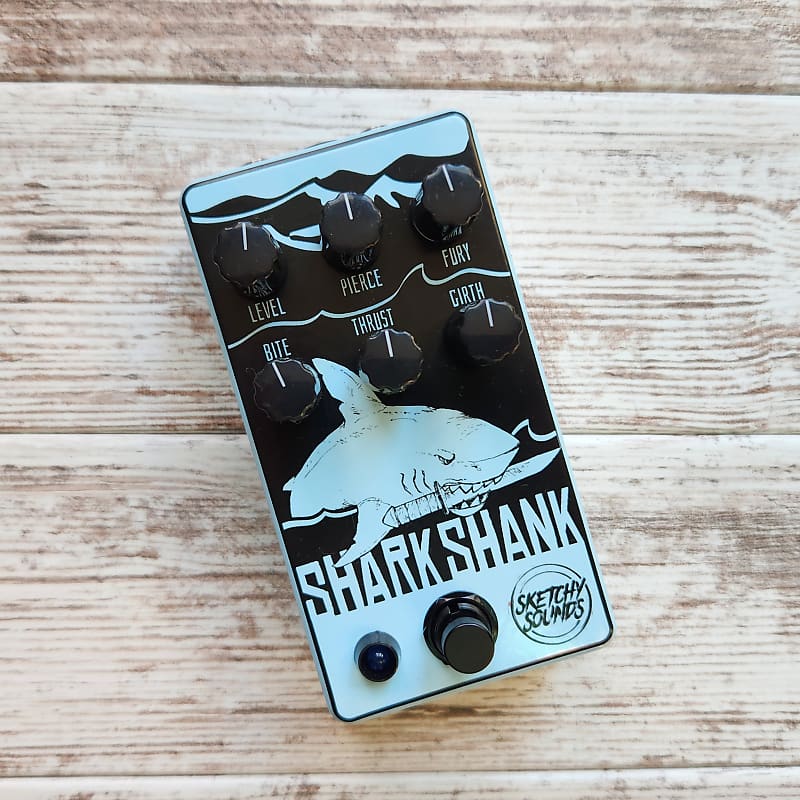 Sketchy Sounds Shark Shank Overdrive Guitar Pedal - Light | Reverb