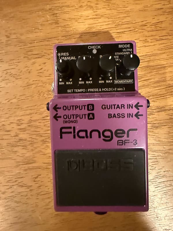 Boss BF-3 Flanger (Dark Gray Label) 2001 - Present - Purple | Reverb