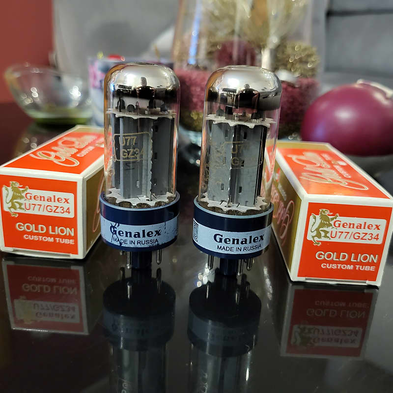 2X Genalex Gold Lion GZ34 U77 5AR4 OO getter,only tested | Reverb