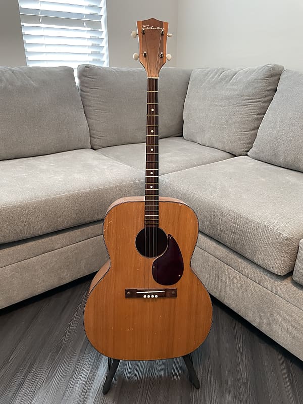 Silvertone Acoustic 4 String Tenor Guitar | Reverb