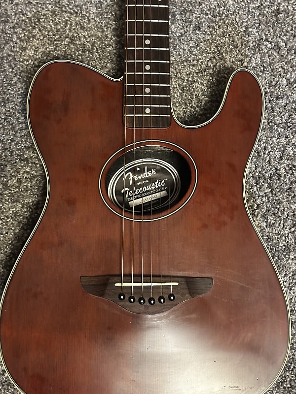 Fender Standard Telecoustic 2009 - 2015 - red | Reverb