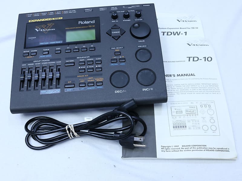 Roland TD-10 Drum Module Brain TD10 TDW1 Expansion | Reverb