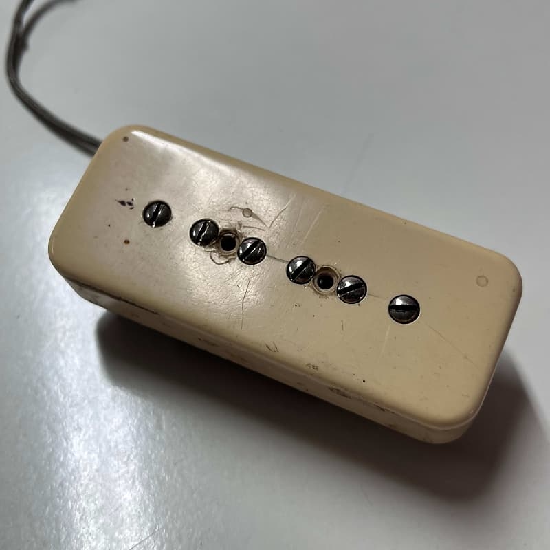Gibson P90 Pickups, Clear bobbin 1980 - Creme | Reverb