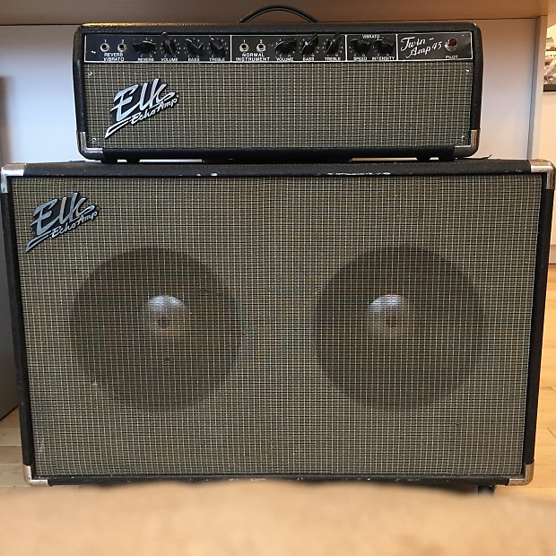Vintage Elk Echo Twin Amp 45 w/ Video Demo. Head and Cab MIJ. | Reverb