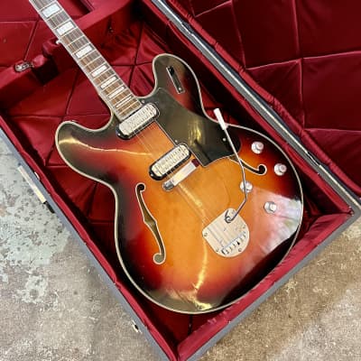 Welson DS-2T Hollowbody electric guitar 1960’s - Sunburst vox | Reverb