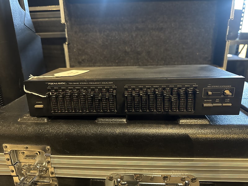 Realistic 10 Band stereo EQ 80s - Black | Reverb