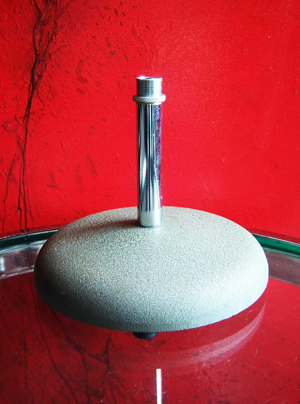 Vintage 1950's era Atlas Sound DS-5 cast iron microphone desk | Reverb