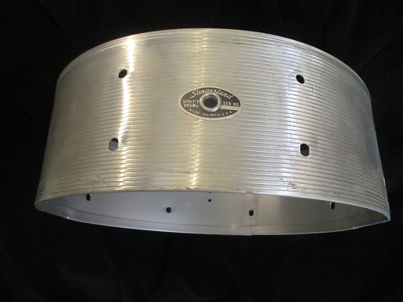 Slingerland Vintage Aluminum Snare Drum Shell, 8 Lug Holes, | Reverb