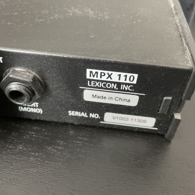 Lexicon MPX 110 Reverb Processor 2 channel | Reverb