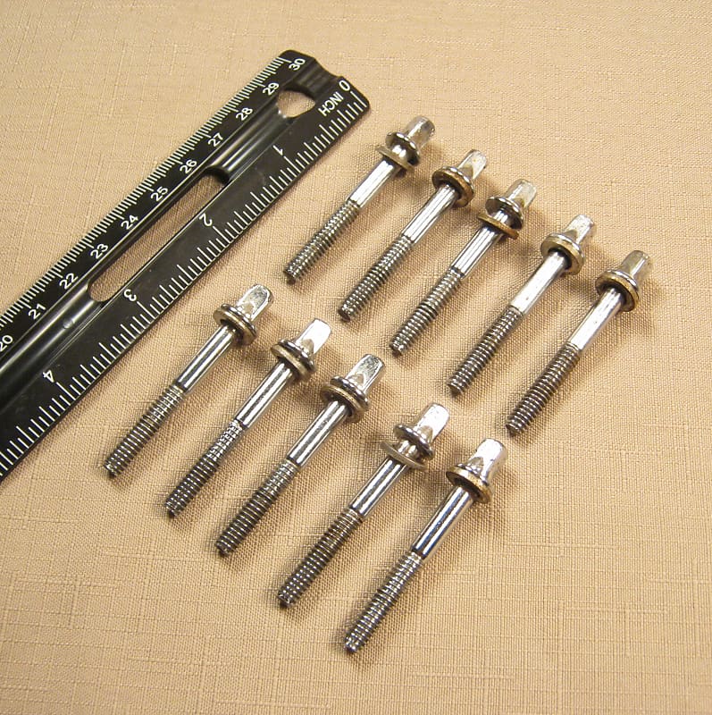 Vintage Pearl 2 inch Drum Tension Rods Set of 10 Japan Era | Reverb