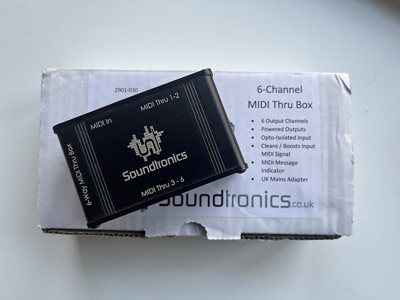 Soundtronics 6-channel MIDI Thru Box 2010s - Black | Reverb