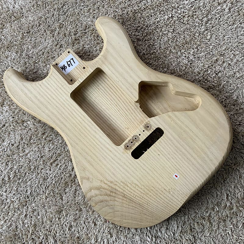 Unfinished Alder Wood Strat Style Guitar Body | Reverb
