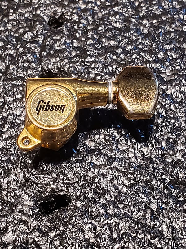 (#T248) Gold Gibson Die-Cast Tuner Bass Side | Reverb