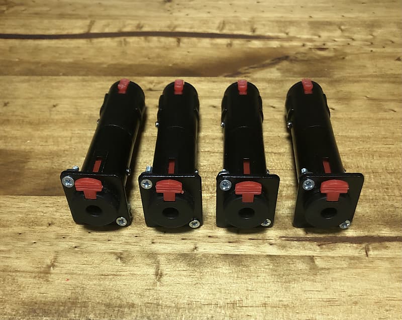 Solderless 1/4” Locking Jack TS and TRS for Pedalboard Black | Reverb