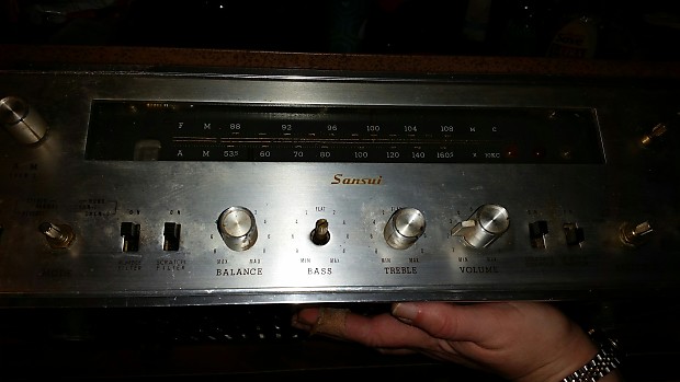 SANSUI Model 500 Vaccum Tube Receiver 1960 Ish Wood And | Reverb