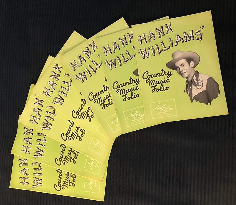 Hank Williams Country Music Folio Songbooks 1948 - Green | Reverb