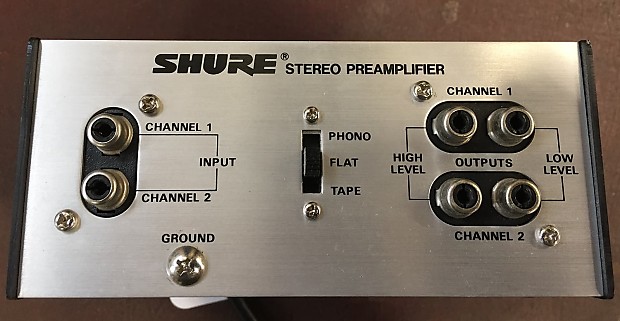 Shure M64A Stereo Preamplifier with monster cables | Reverb UK