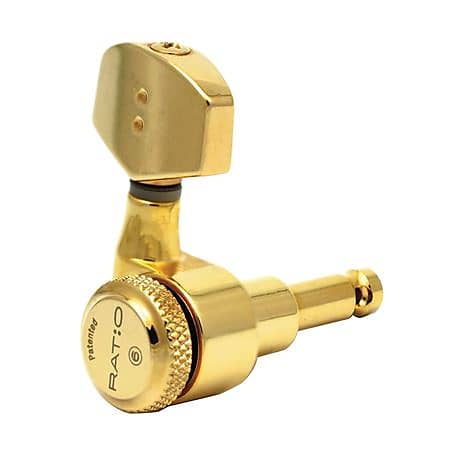Graph Tech Ratio Locking Electric Guitar Tuners 3x3 Gold | Reverb