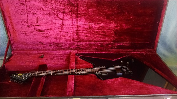 ESP Explorer 1997 Black MX 250 II with Custom Inlay | Reverb
