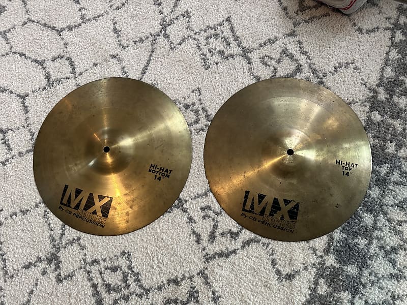 CB MX 14” hi hat cymbal pair 1990’s | Reverb