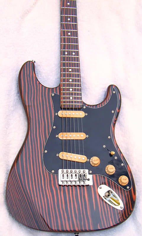 Haywire Custom Guitars Zebrawood Masterbuilt Custom | Reverb Australia