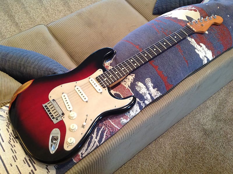Custom LV Shop Relic Partscaster Strat w/ Beautiful Worn Full | Reverb