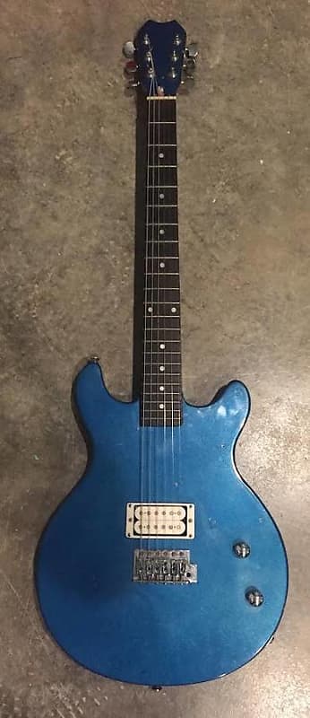 First Act ME952 - Blue sparkle LP double cut style | Reverb