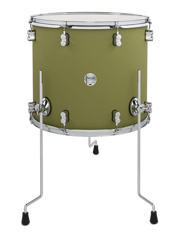 PDP Concept Maple 16x18 Floor Tom Drum Tom Satin Olive Finish | Reverb