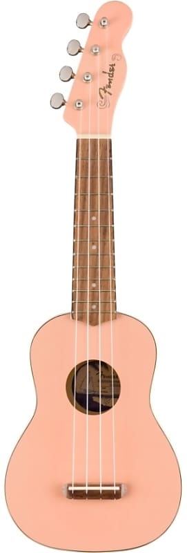 FENDER Venice Soprano Shell Pink Ukulele | Reverb