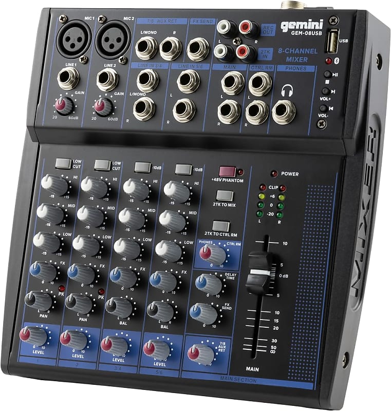 Gemini Sound Gem-08USB - Compact 8 Channel | Reverb Deutschland
