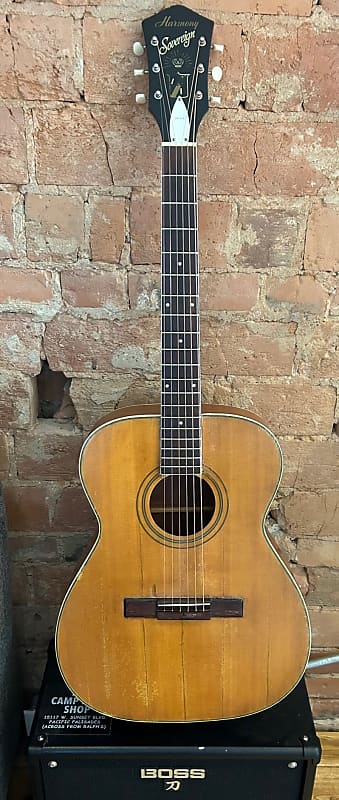 1971 Harmony Sovereign H1203 Left Handed Acoustic Guitar | Reverb