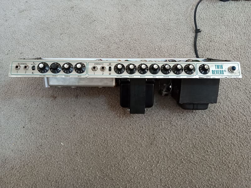 Complete 1979 Fender Twin Reverb Chassis - Fully Working | Reverb UK