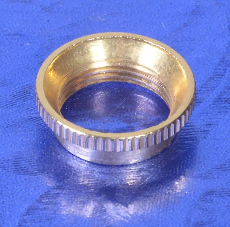 Gibson Gibson Switchcraft USA Gold Knurled Toggle Switch Nut | Reverb