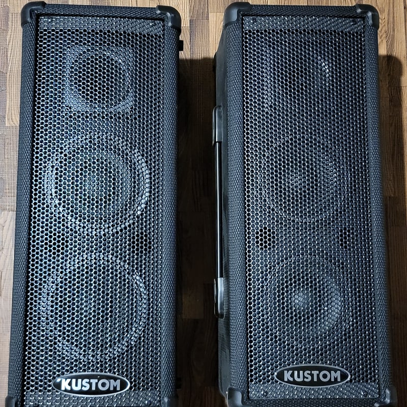 Pair of Kustom PA50 Personal PA Powered Speakers (Two | Reverb