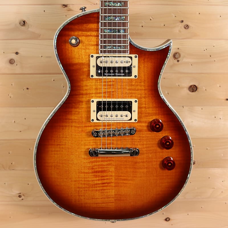 ESP LTD Eclipse EC-1000 Electric Guitar - Amber Sunburst | Reverb