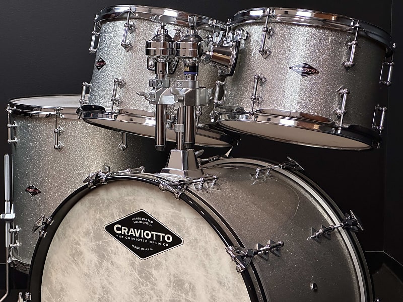 Craviotto 22/12/13/16" Signed 2009 Solid Maple Shell Drum Set | Reverb