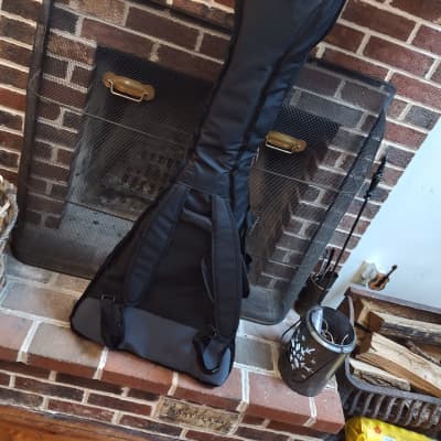 Firefly FFLV flying V 2022 - Black / Grey Burst with Flame | Reverb