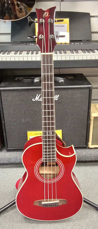 Ortega D-WALKER-RD Short Scale Acoustic Bass Guitar | Reverb UK