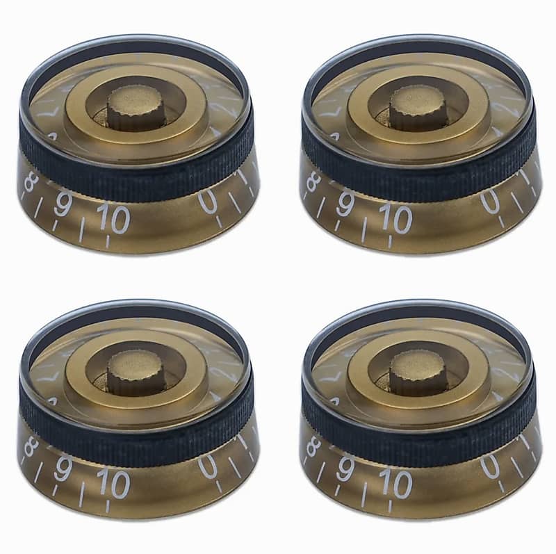 4PCS Gold Guitar Volume Tone Control Knobs Set | Reverb