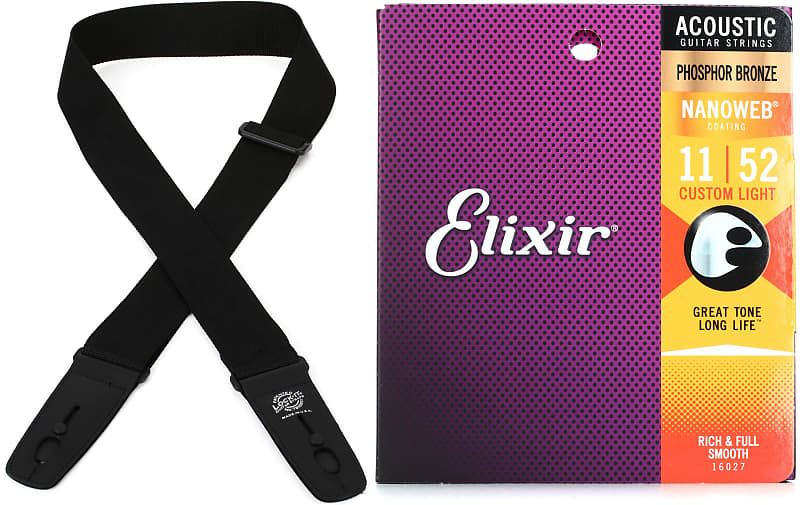 Lock-It Straps Professional Gig Series 2" Black Poly Strap | Reverb