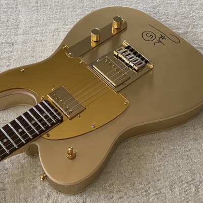 2019 Squier John 5 SIGNED Signature J5 Telecaster Frost Gold | Reverb