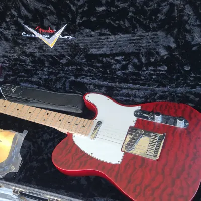 Fender Custom Deluxe Tele.Custom Shop USA 2014 Satin Red | Reverb