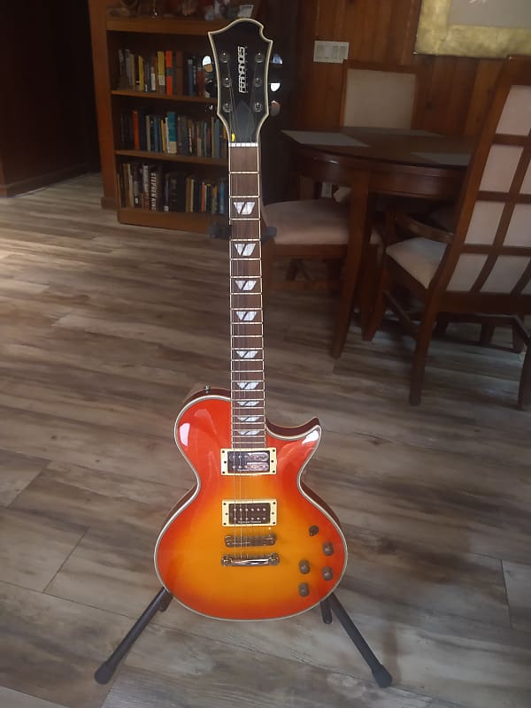 Fernandes Monterey Deluxe Cherry Sunburst w/OHS | Reverb