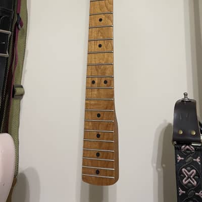 Fender Stratocaster Neck With Tuners - Roasted Maple Gloss | Reverb