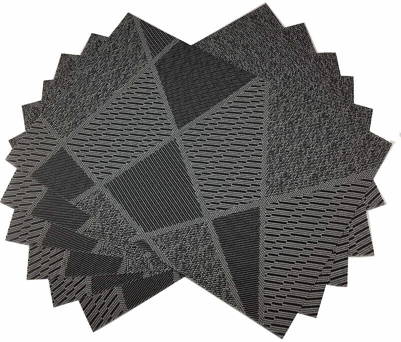 Guitar amp grill cloth - Wood black | Reverb
