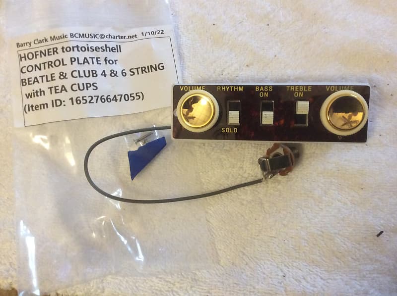 Hofner Bass / Club Control plate set 2022 Tortoiseshell / 4 | Reverb